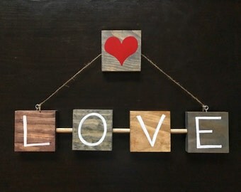 Love wall hanging | Etsy