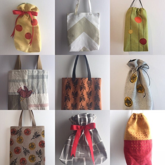 Handmade bags made from repurposed designer by LuanneSeymourDesign