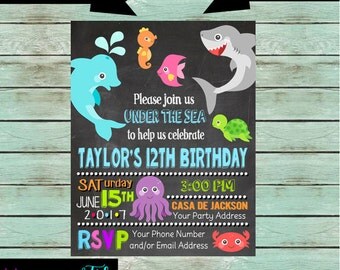 Ocean invitation | Etsy