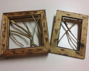 Natural wood frames | Etsy