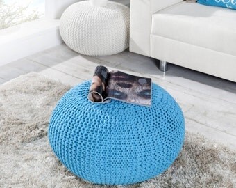 Turquoise pouf | Etsy