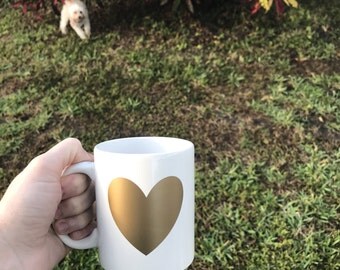 Heart coffee mugs | Etsy