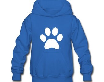 Paw print hoodie | Etsy