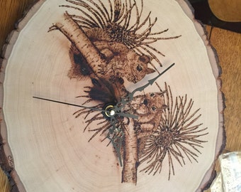 Squirrel clock | Etsy