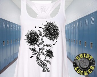 Sunflower tank top | Etsy