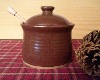 Ceramic honey pot | Etsy