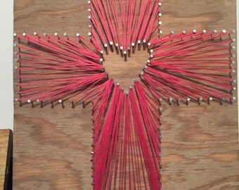 Cross string art | Etsy