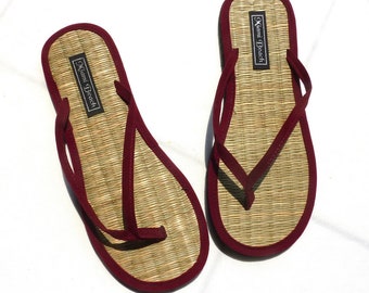 Straw sandals | Etsy