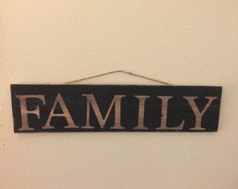 Items similar to Family Wood Letters on Etsy
