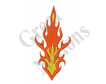 Flame embroidery | Etsy