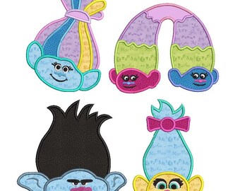 Troll embroidery | Etsy