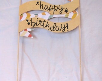 Happy birthday ribbon | Etsy