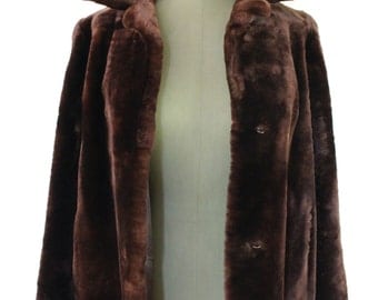 Mouton fur coat | Etsy