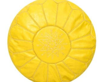 Yellow pouf | Etsy