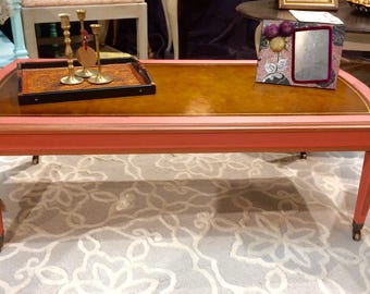 Leather top table | Etsy