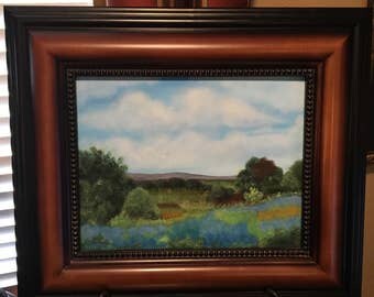 Bluebonnet painting | Etsy
