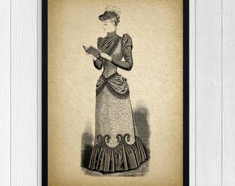 Reading poster | Etsy