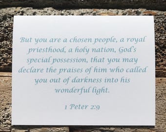 1 peter 2 9 | Etsy