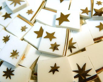 Gold mosaic tiles | Etsy