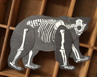 Skeleton paper doll | Etsy