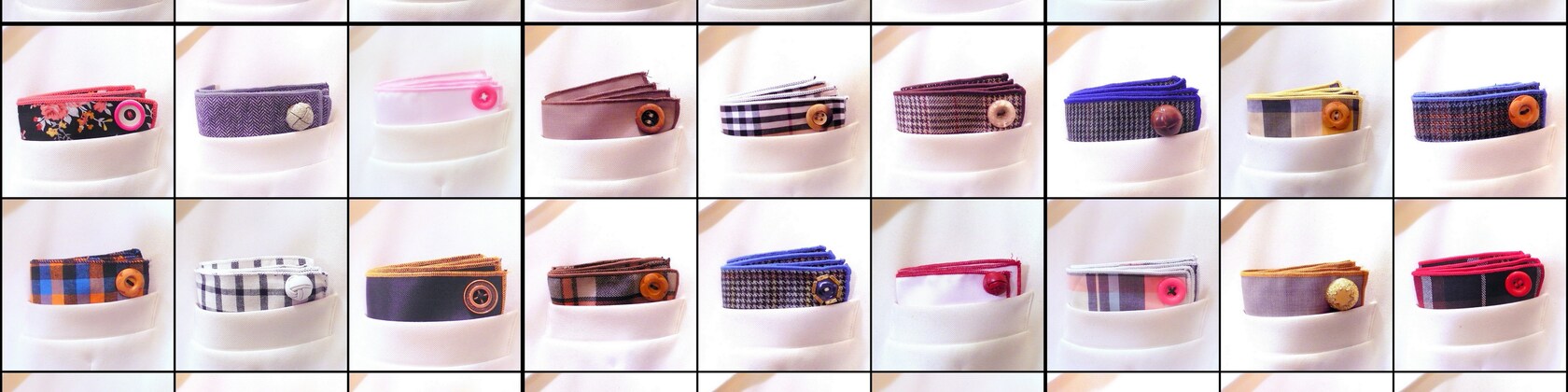 Custom Folded Pocket Squares by the Pocketology by PocketSquareZ