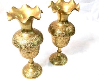 India brass vase | Etsy