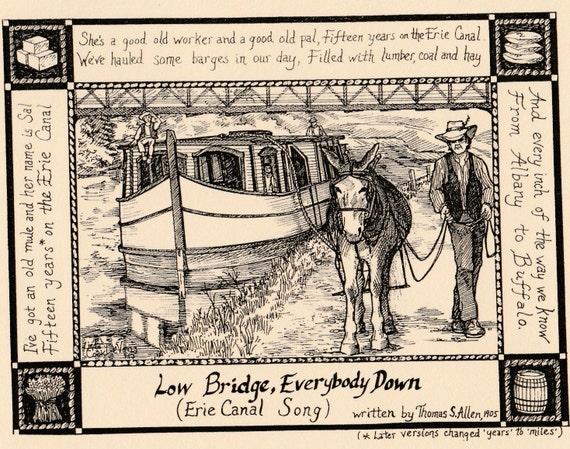 Low Bridge Everybody DownErie Canal Song:6-pack of blank
