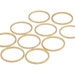 19mm Circle Connectors 50 Raw Brass Circle Connectors