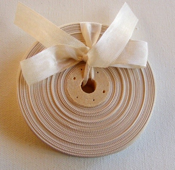 Vintage French 1930's-40's Woven Ribbon Milliners by FiniRibbon