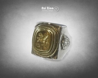 Cross Of Lorraine Magnum PI Team Ring Sterling by silver999