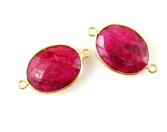 Bezel set ruby | Etsy