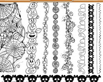SALE Simple Circle Frames 9 inch Round Clip Art by FishScraps
