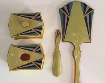 Bakelite dresser set | Etsy