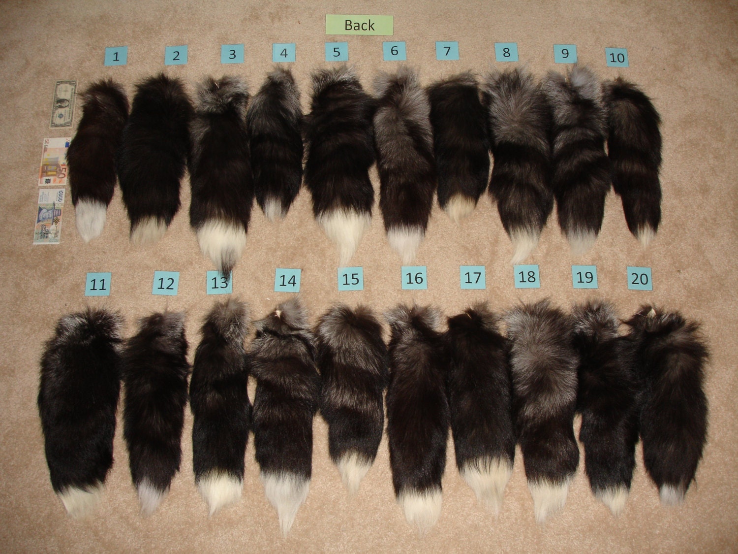 Eco Friendly Silver Fox Tails by ValkyrjaAllure on Etsy