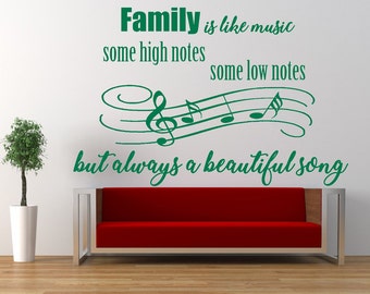 Family is like music | Etsy