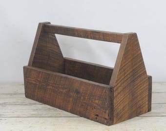 Rustic wood tool box | Etsy