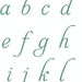 Beautiful Aphrodite Script Machine Embroidery Font