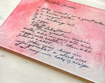 Handwritten recipes | Etsy