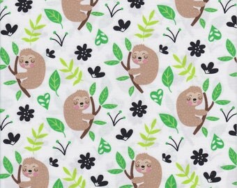 Sloth fabric | Etsy