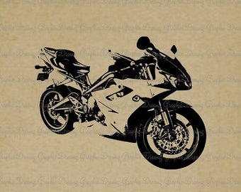 Motorcycle collage | Etsy