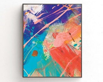 Abstract acrylic art | Etsy