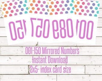 Mirrored numbers | Etsy