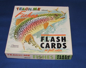 Fish flash cards | Etsy