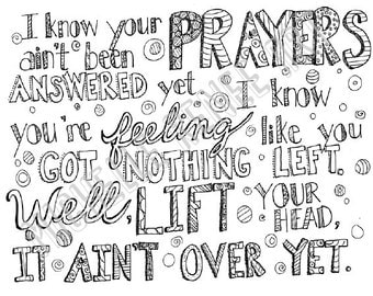 Prayer coloring page | Etsy