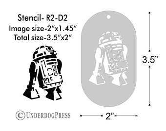 R2d2 stencil | Etsy