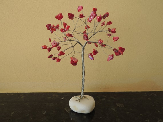 40th Anniversary Gift 40th wedding anniversary Ruby tree