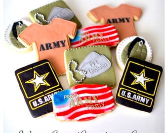Army cookie | Etsy