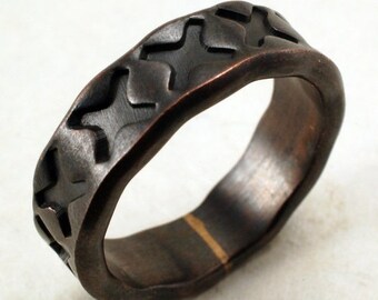 Mens gear ring | Etsy