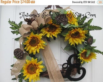 SUNFLOWER FLORAL ARCH Sunflower Door by AutumnsEchoShoppe