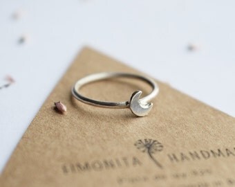 Moon ring | Etsy